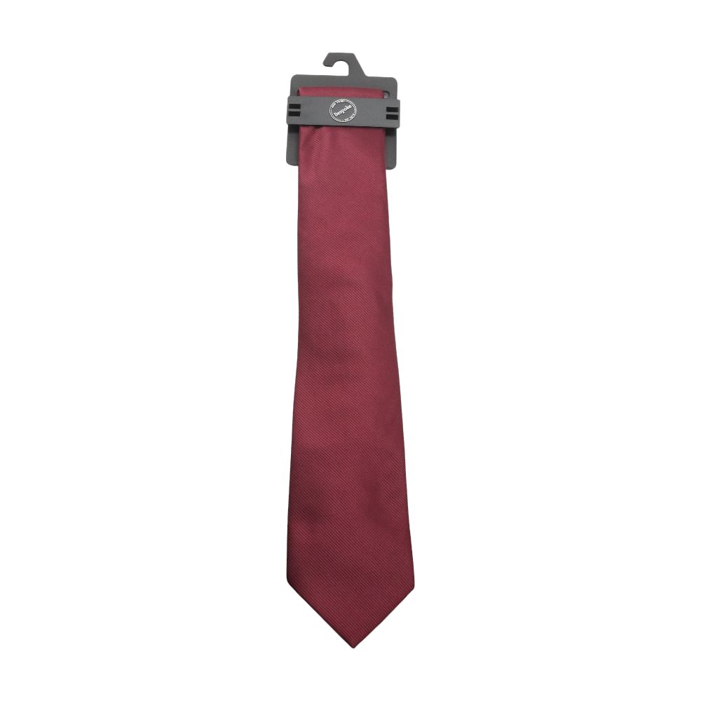 Burgundy Solid Neck Tie – Unclaimed Baggage