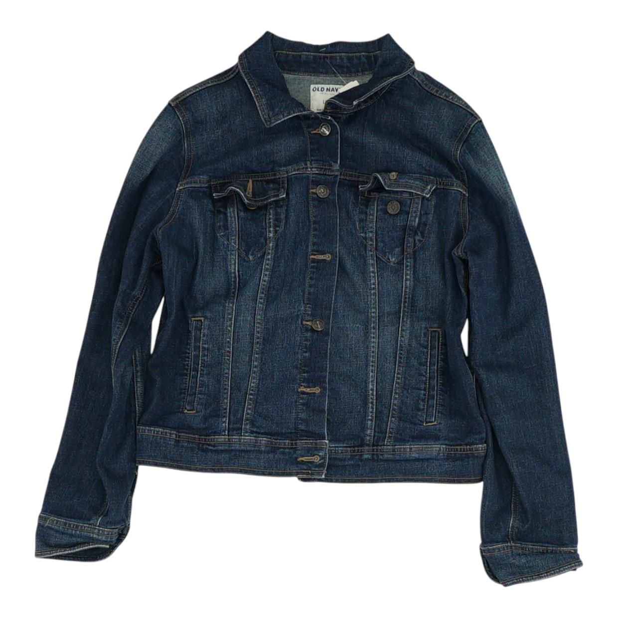 Navy Solid Denim Jacket – Unclaimed Baggage