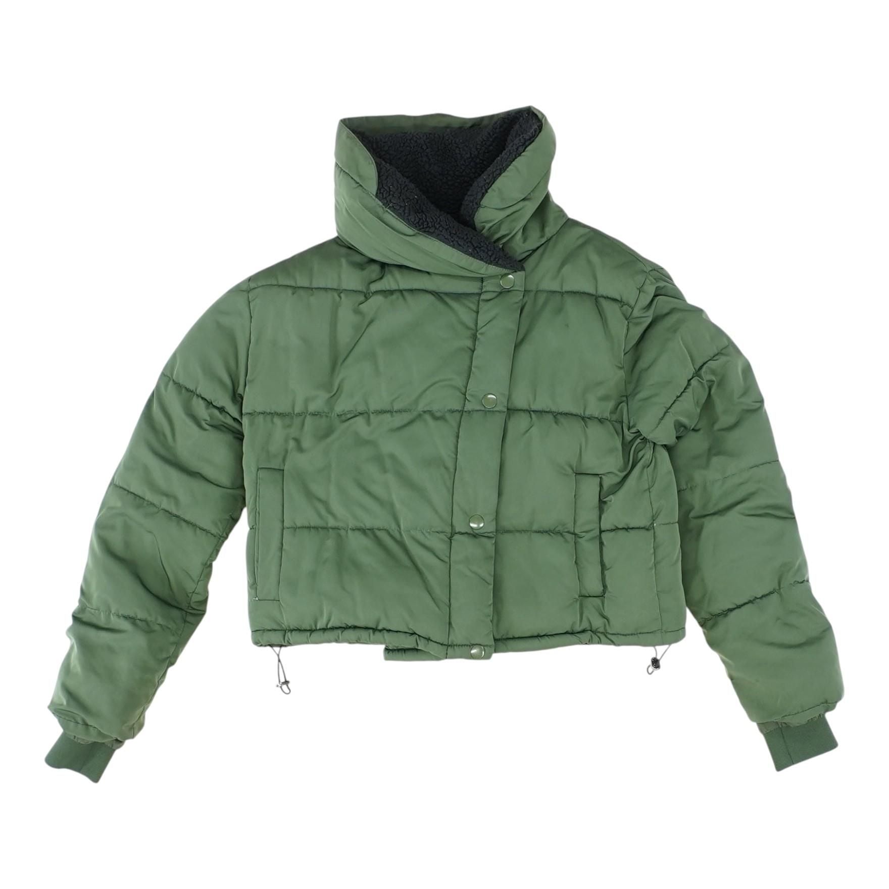 Green Solid Puffer Jacket – Unclaimed Baggage
