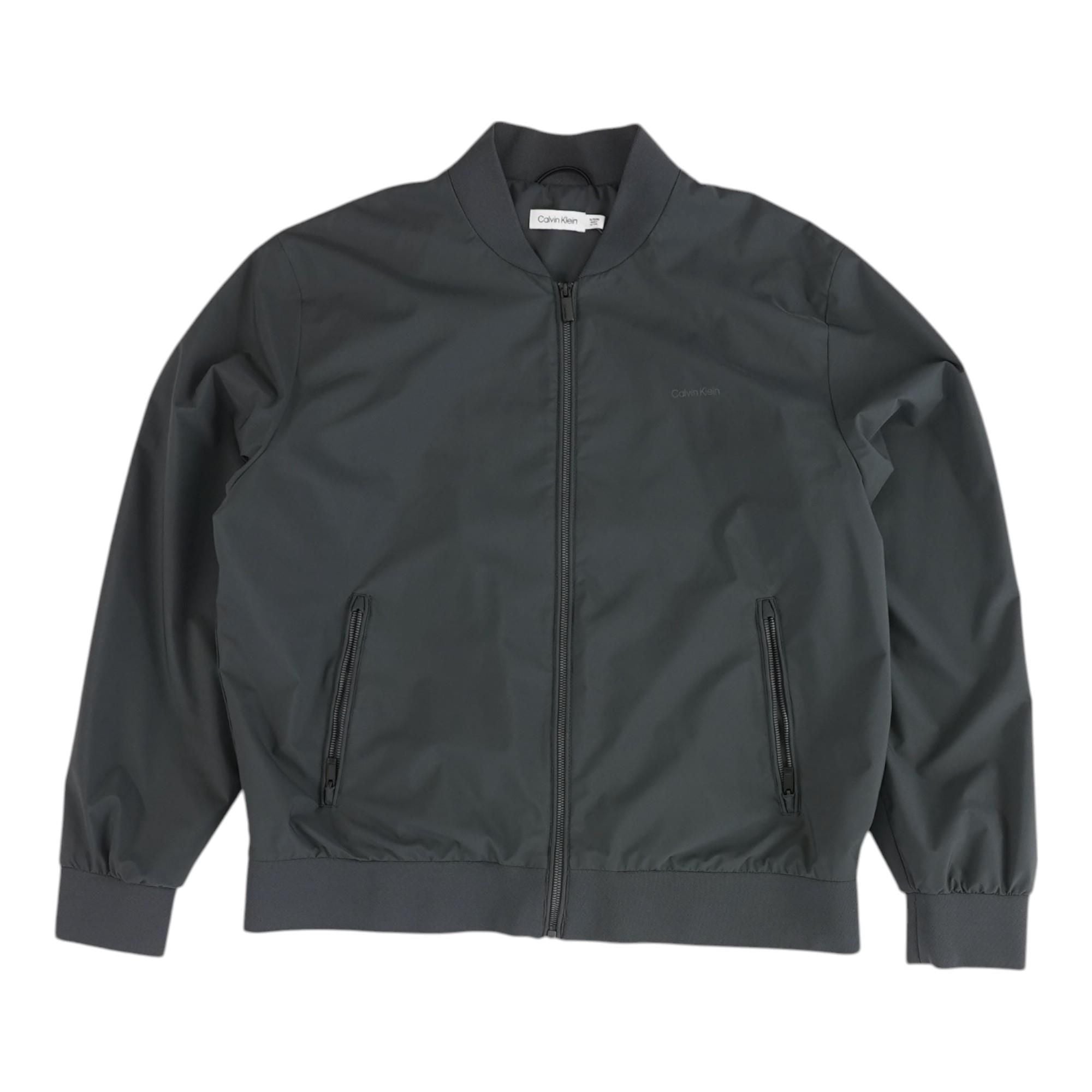 Gray Solid Bomber Jacket – Unclaimed Baggage