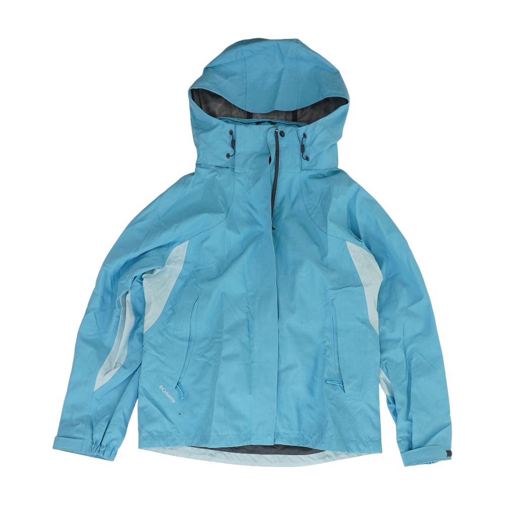 Blue Solid Rain Jacket – Unclaimed Baggage