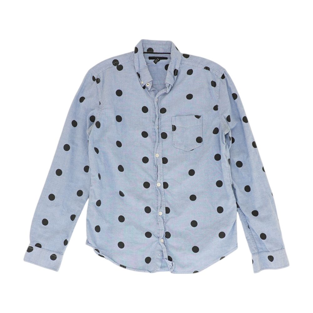 Blue Polka Dot Long Sleeve Button Down – Unclaimed Baggage