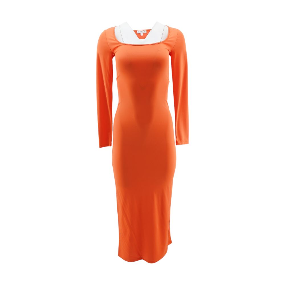 Orange Solid Maxi Dress – Unclaimed Baggage