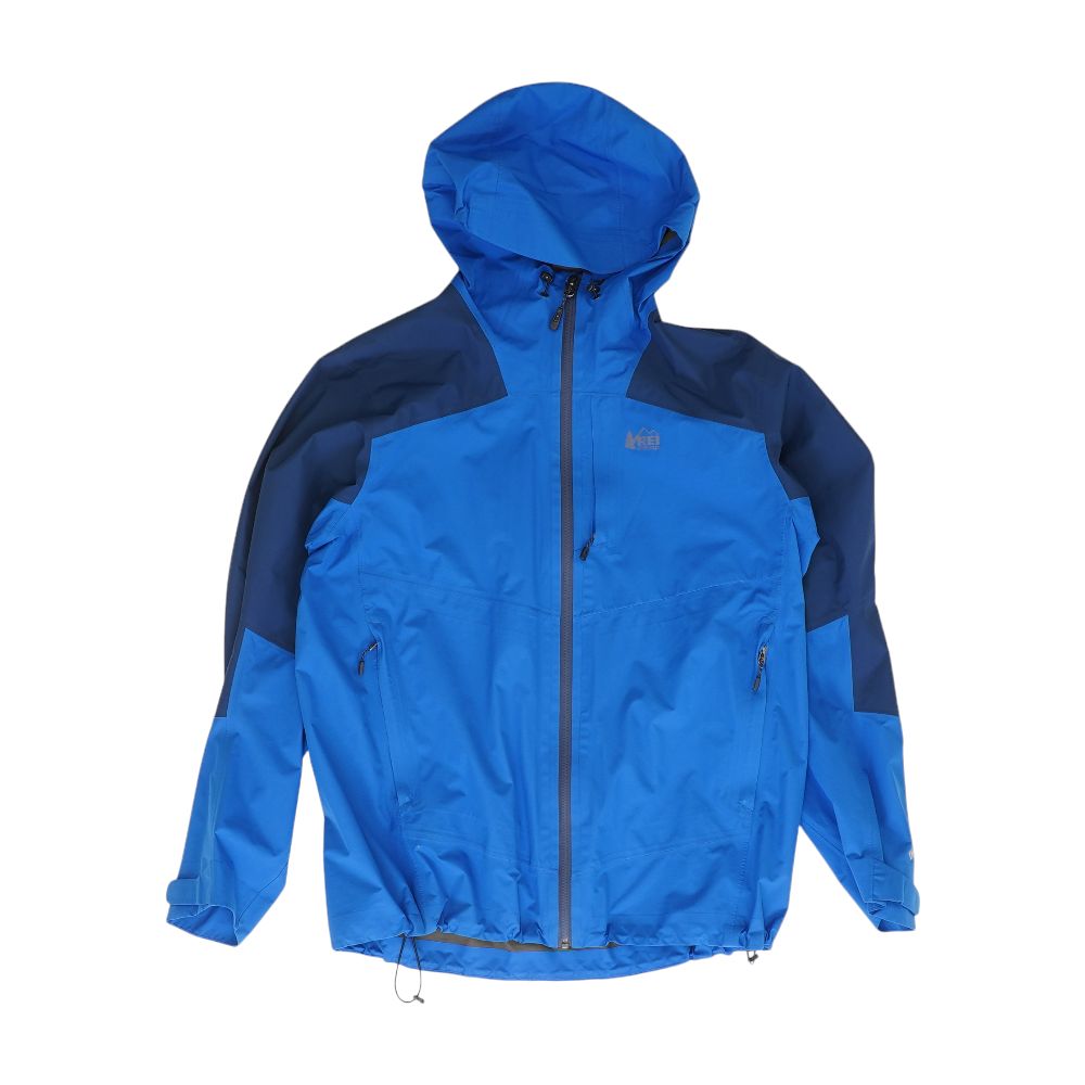 Blue Solid Rain Jacket – Unclaimed Baggage