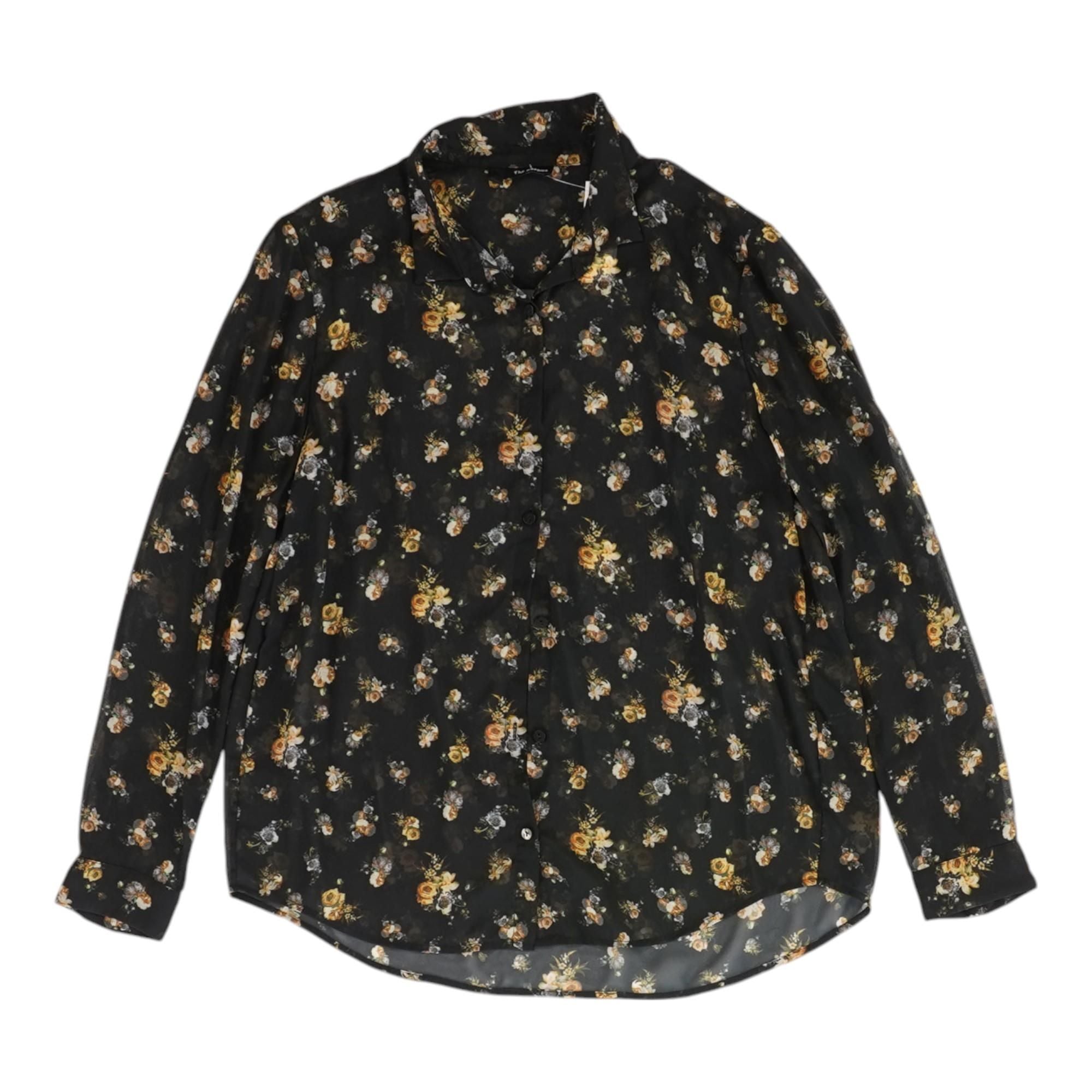 Black Floral Button Down – Unclaimed Baggage