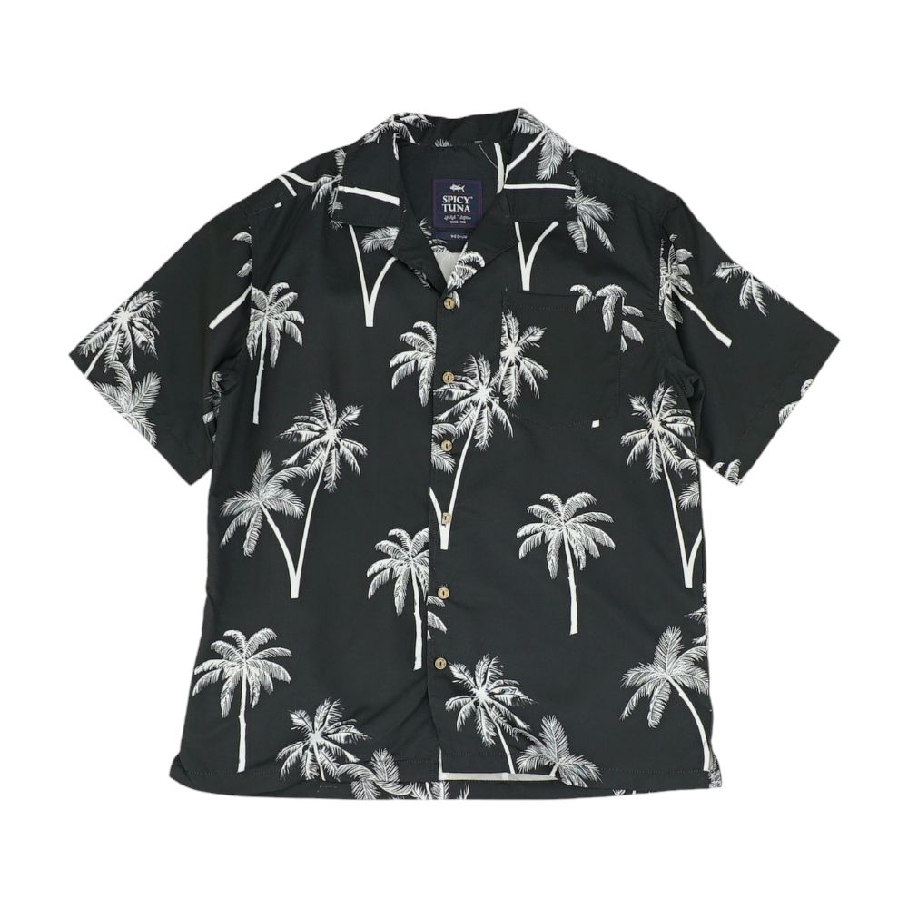 Black Tropical Short Sleeve Button Down – Unclaimed Baggage