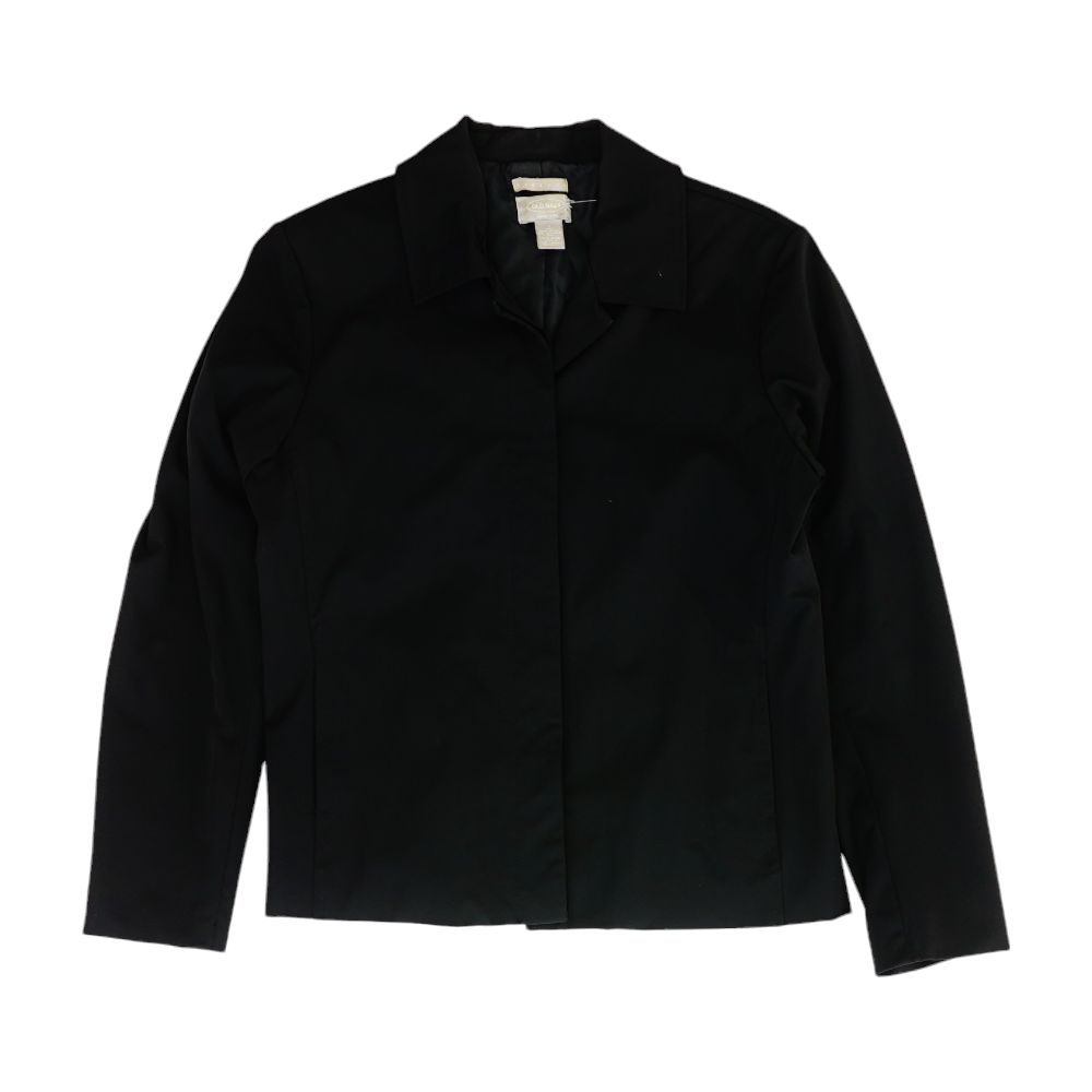 Vintage Black Solid Button Front Jacket – Unclaimed Baggage