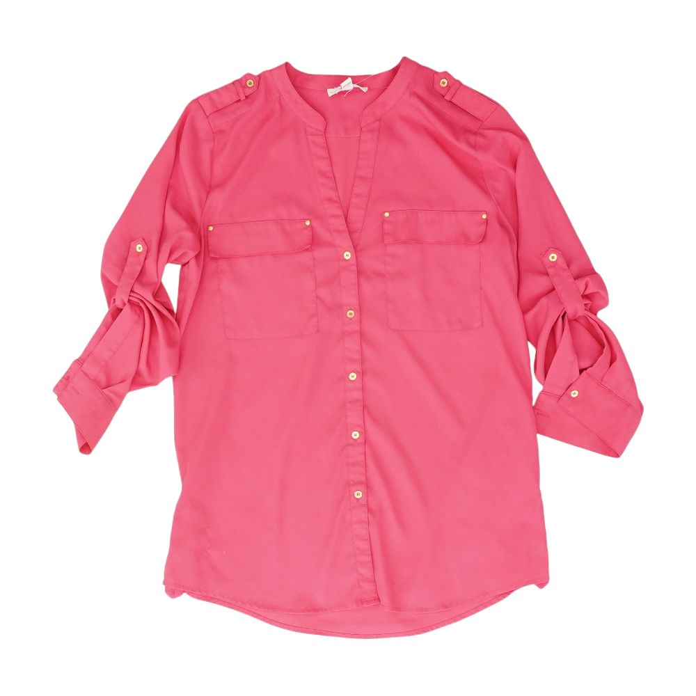 Pink Solid Button Down – Unclaimed Baggage