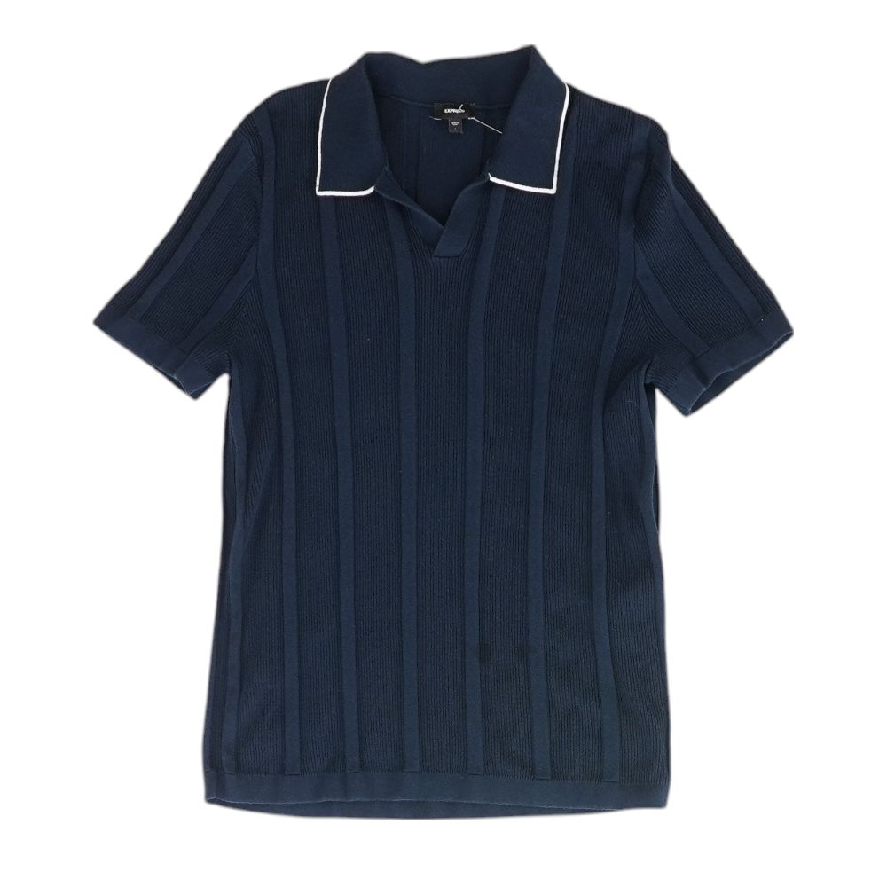 Navy Solid Polo Sweater – Unclaimed Baggage