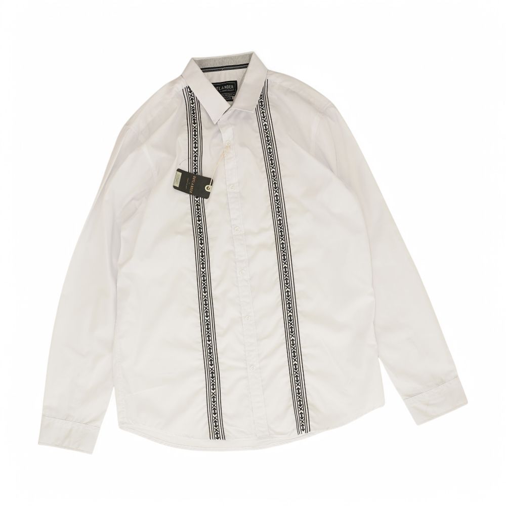 White Solid Long Sleeve Button Down – Unclaimed Baggage