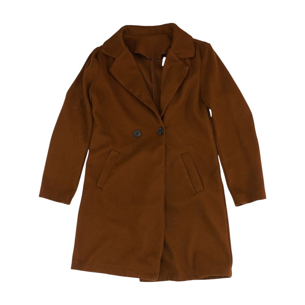 Brown Solid Peacoat Coat – Unclaimed Baggage