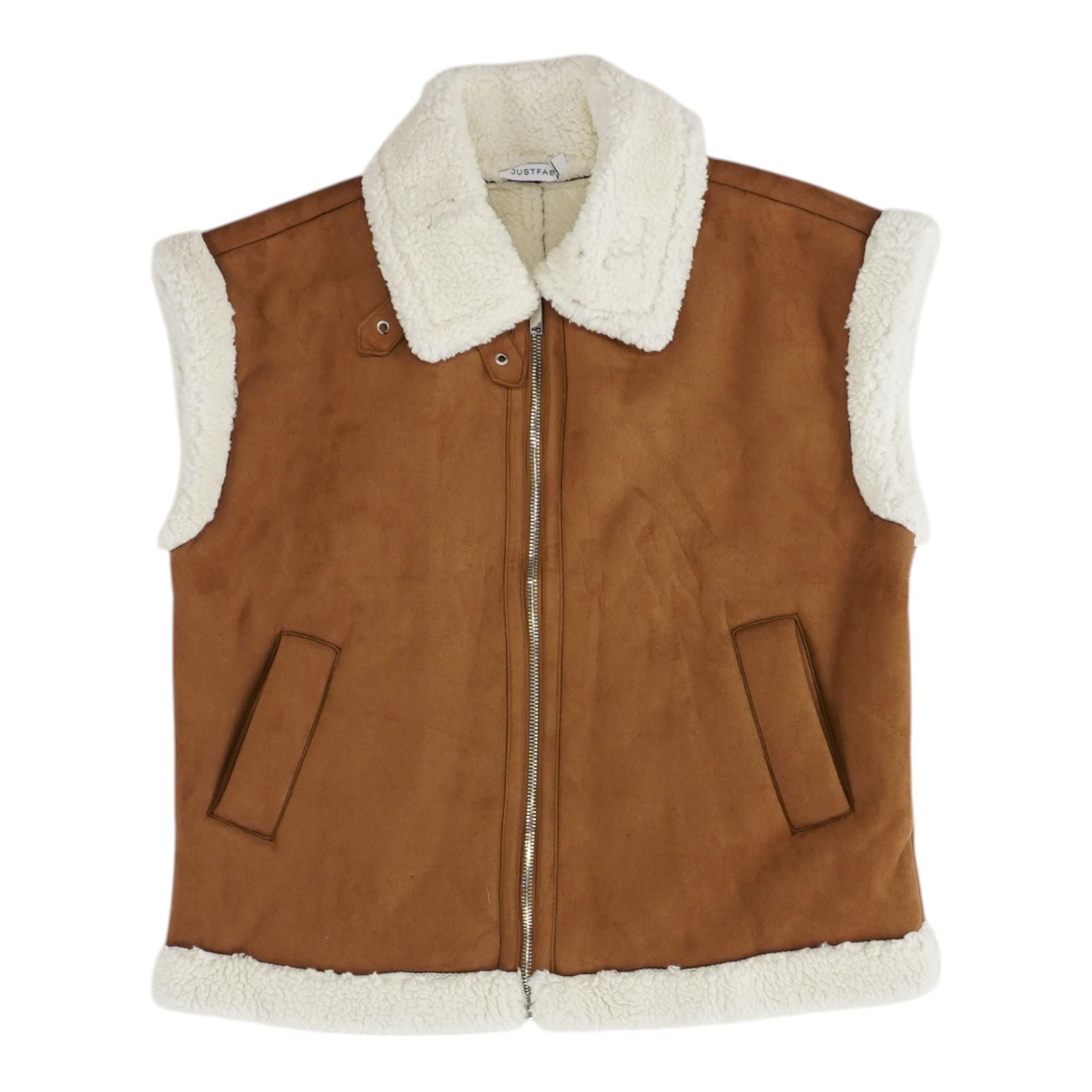 Brown Solid Jacket – Unclaimed Baggage