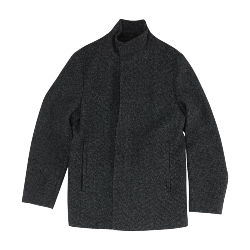 Gray Solid Peacoat Jacket – Unclaimed Baggage