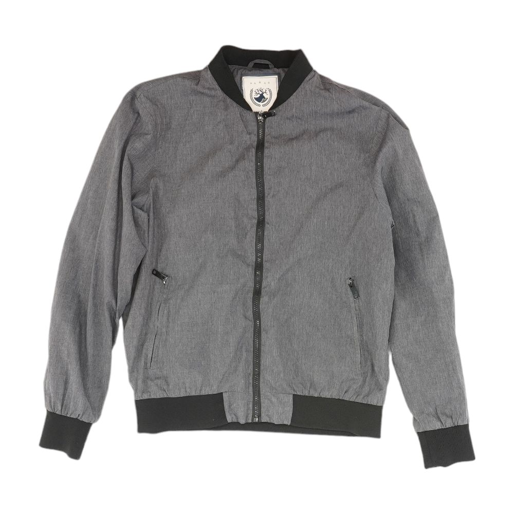 Gray Solid Bomber Jacket – Unclaimed Baggage