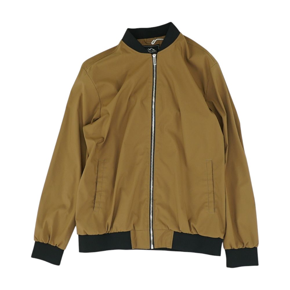 Brown Solid Bomber Jacket – Unclaimed Baggage