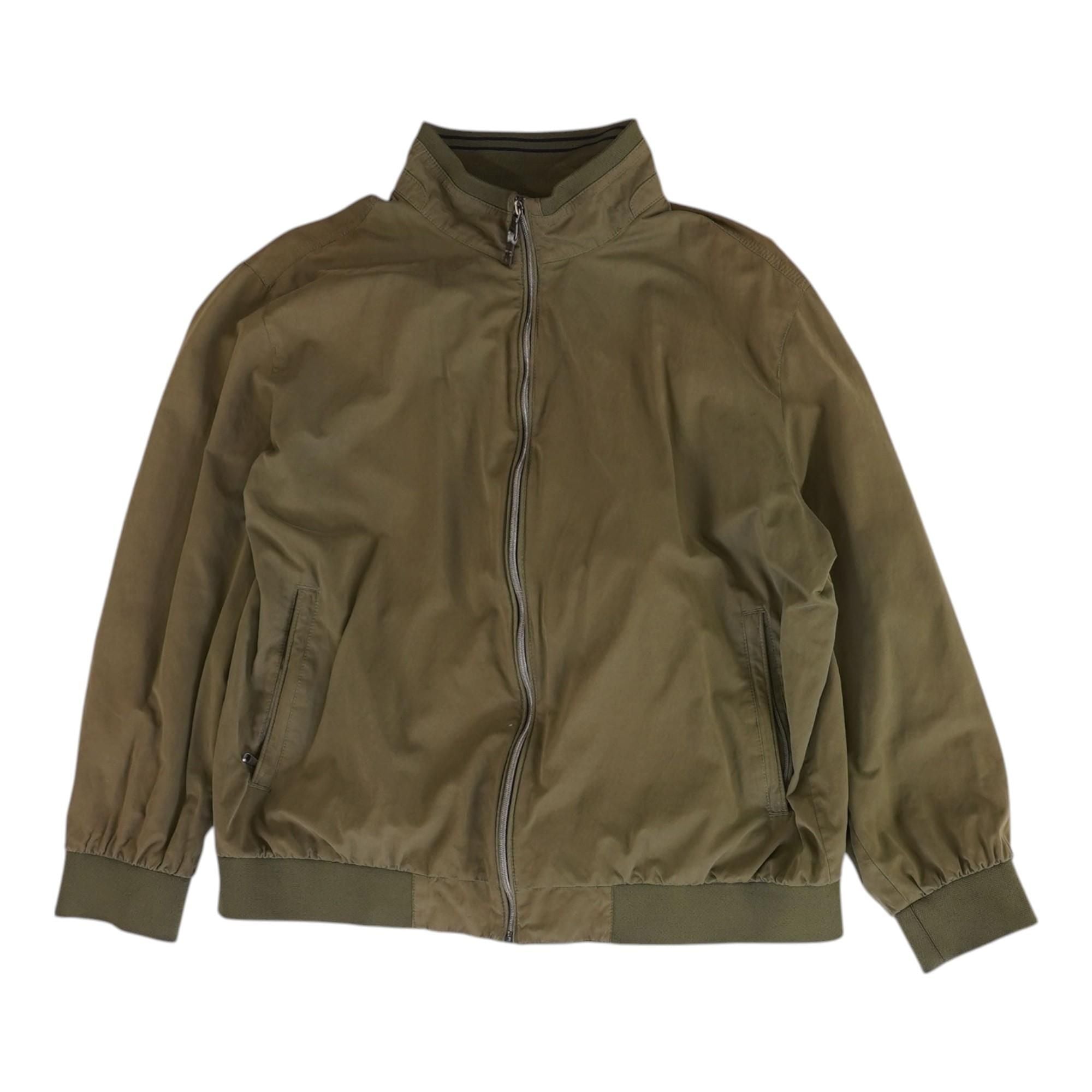 Green Solid Bomber Jacket – Unclaimed Baggage