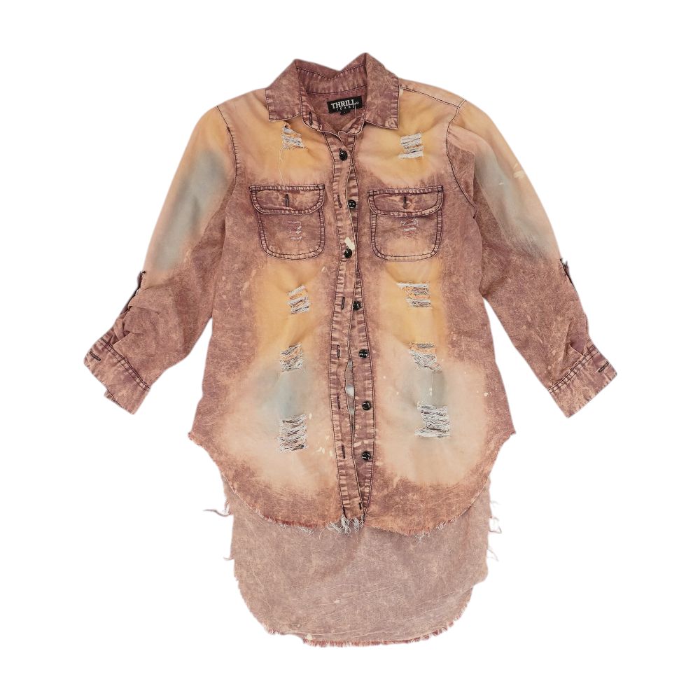 Orange Tie Dye Button Down – Unclaimed Baggage