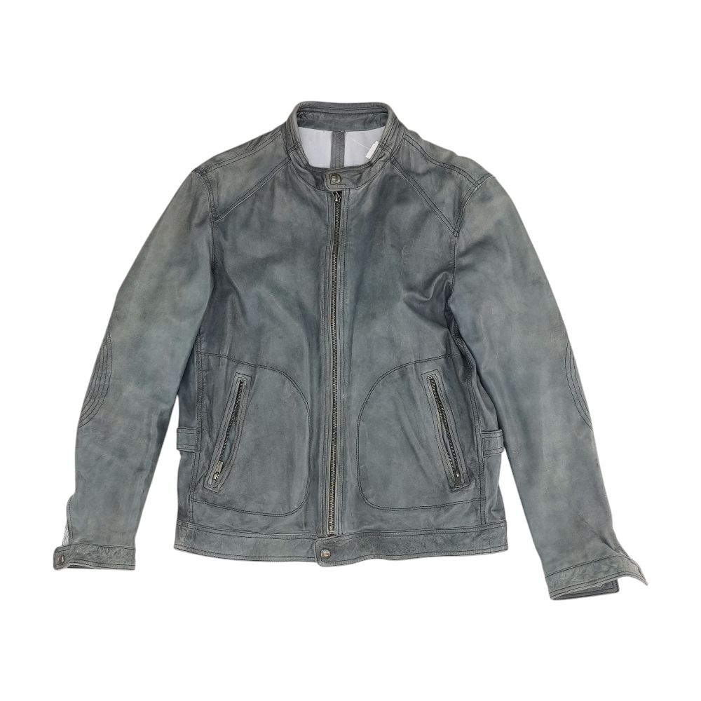 Green Solid Leather Jacket – Unclaimed Baggage