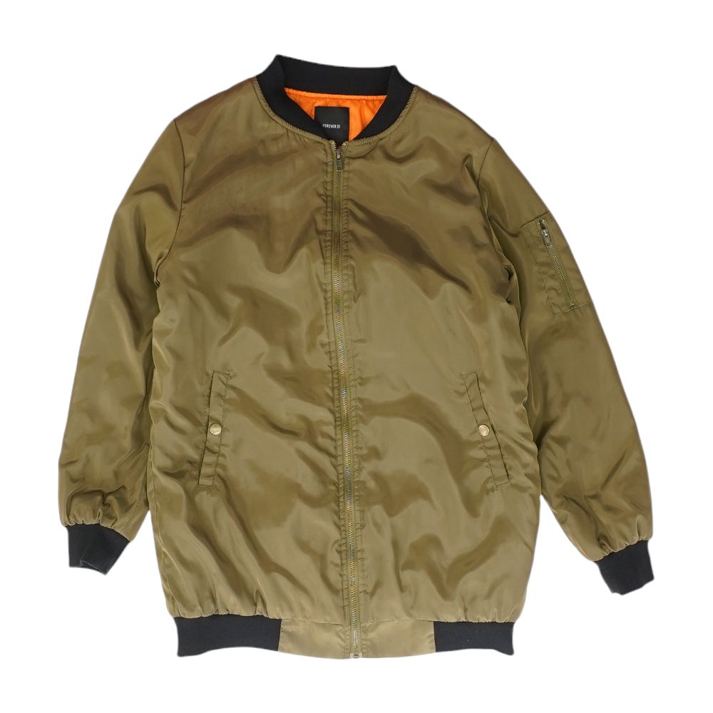 Olive Solid Bomber Jacket – Unclaimed Baggage