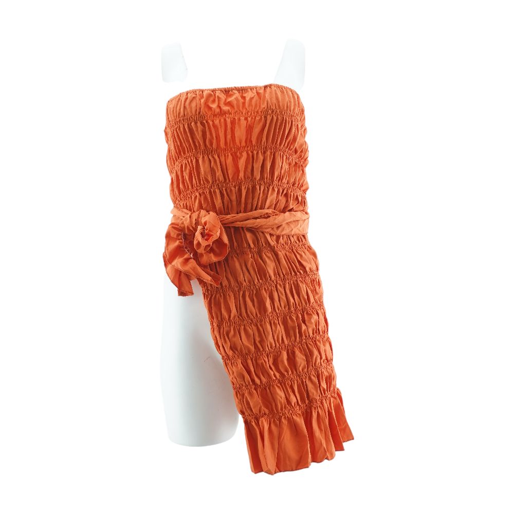 Orange Solid Mini Dress – Unclaimed Baggage