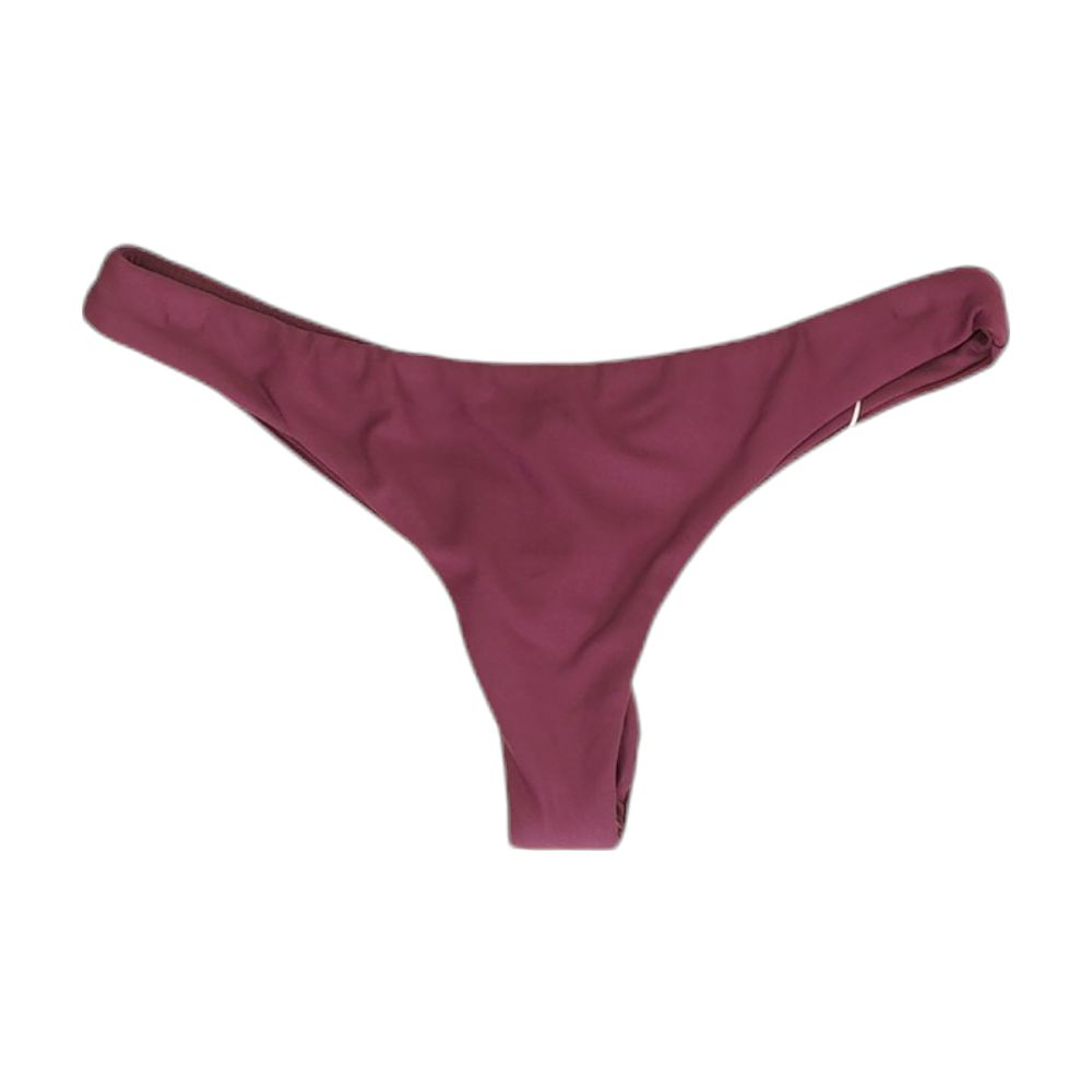 Burgundy Solid Swim Bottom – Unclaimed Baggage