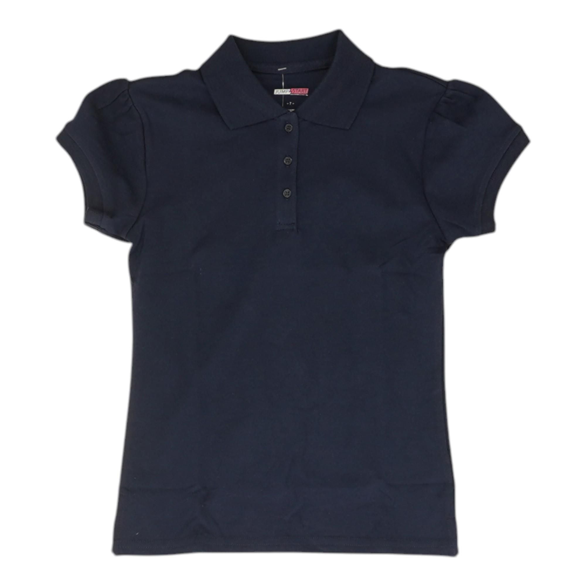 Navy Solid Polo Knit Top – Unclaimed Baggage