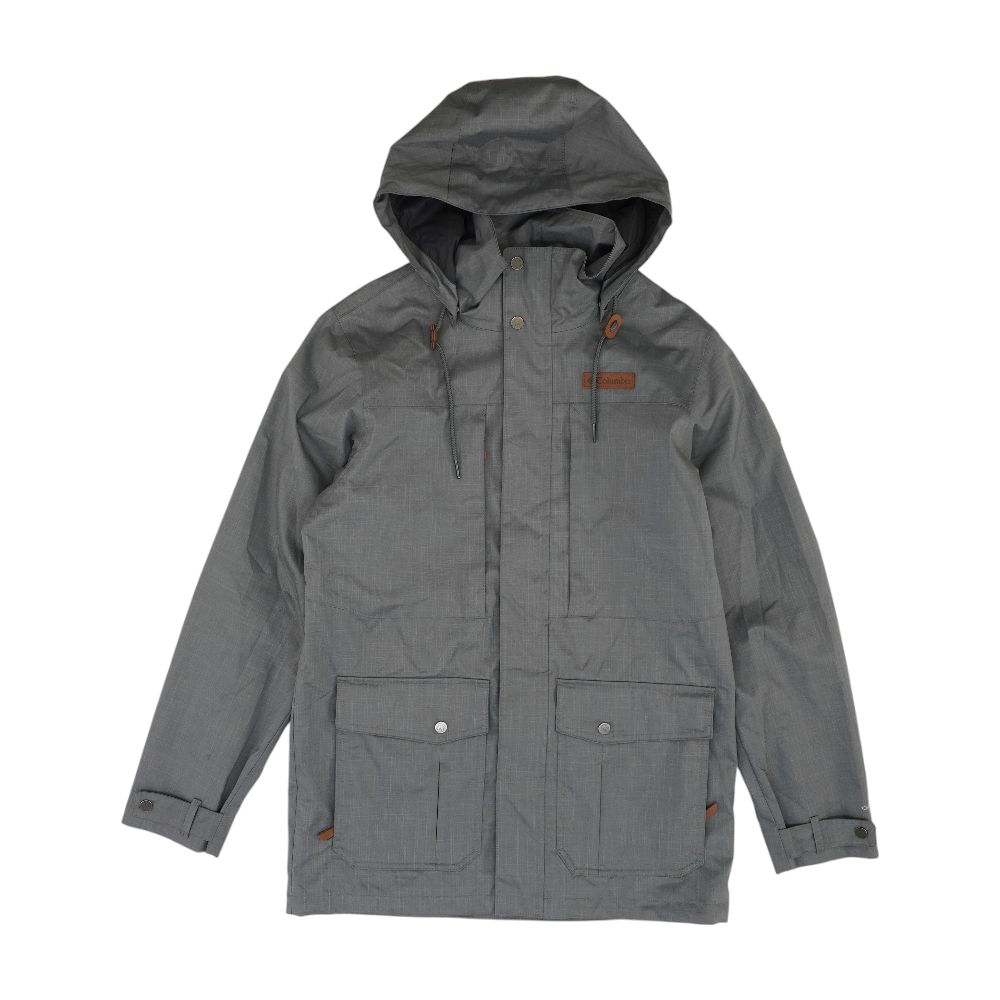 Gray Solid Rain Jacket – Unclaimed Baggage