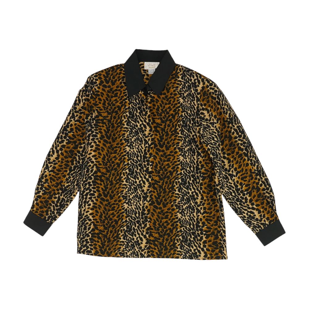 Vintage Brown Animal Print Button Down – Unclaimed Baggage
