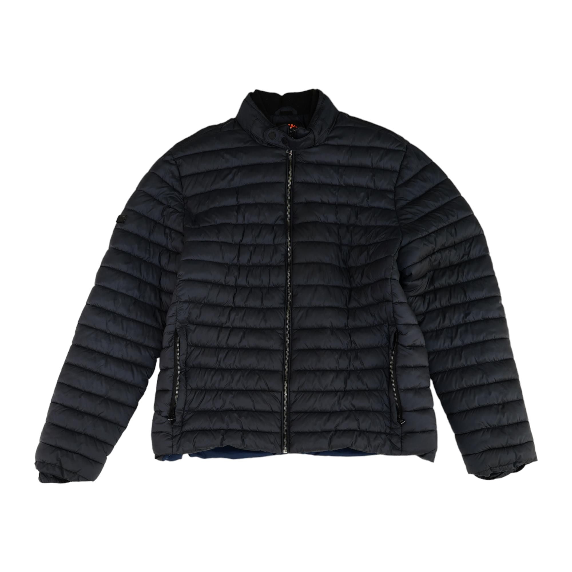 Navy Solid Puffer Jacket – Unclaimed Baggage