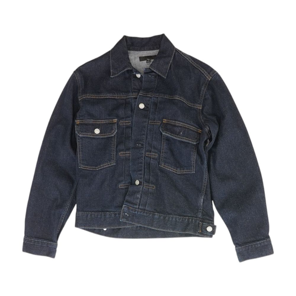 Navy Solid Denim Jacket – Unclaimed Baggage