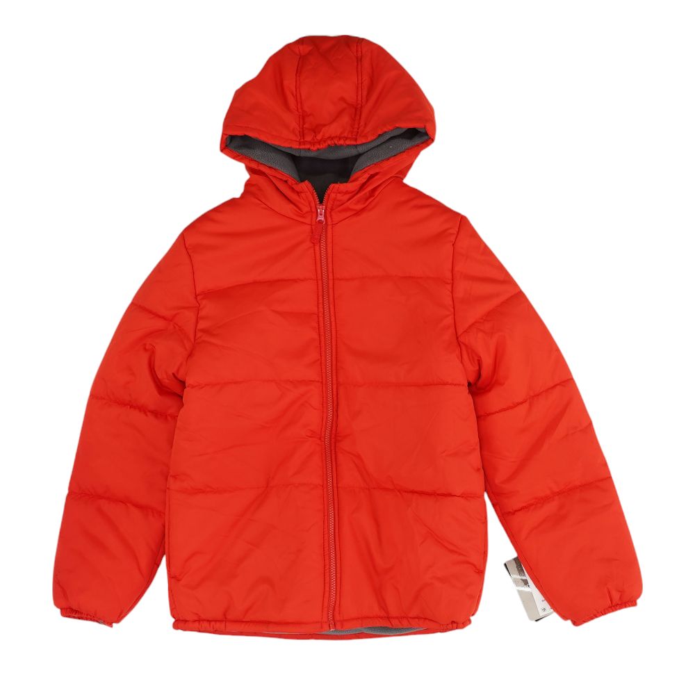 Red Solid Puffer Jacket – Unclaimed Baggage