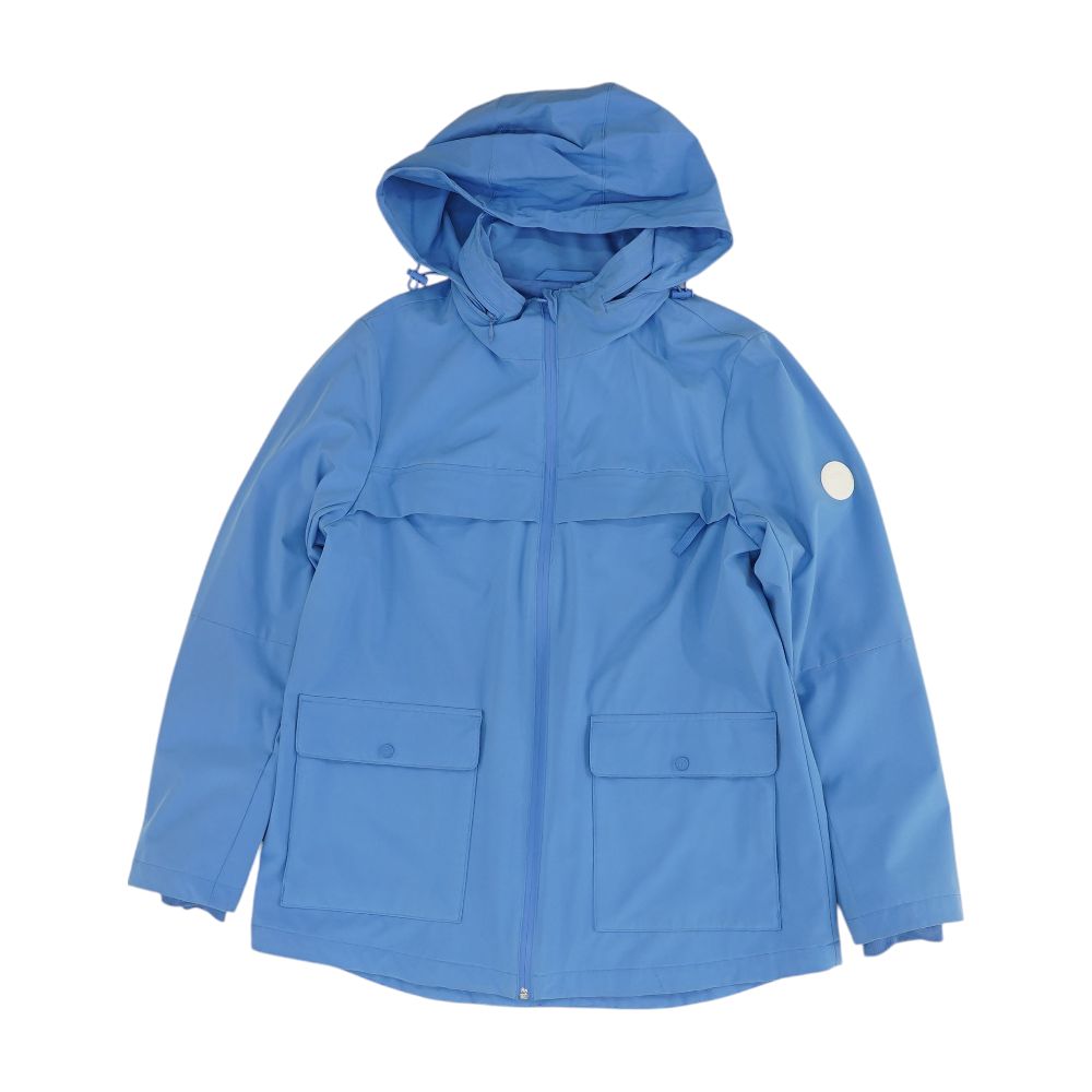 Blue Solid Rain Jacket – Unclaimed Baggage