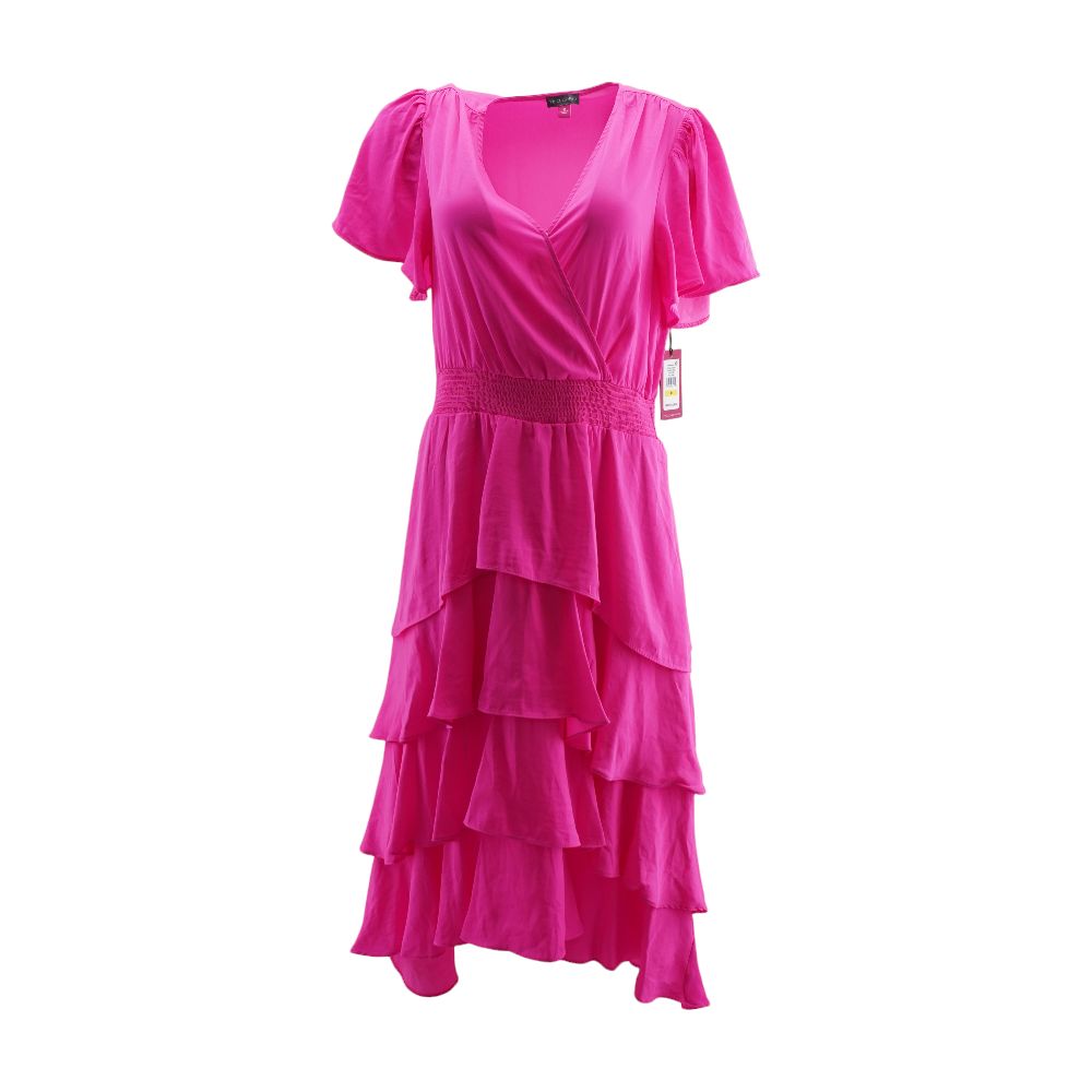 Pink Solid Maxi Dress – Unclaimed Baggage