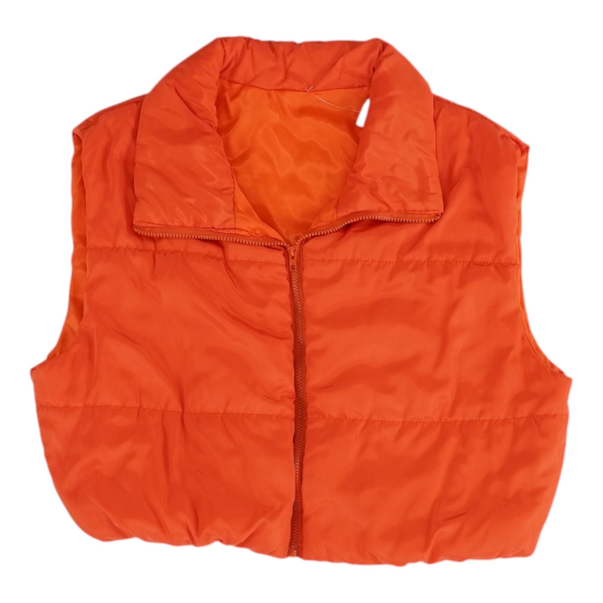 Orange Solid Puffer Vest – Unclaimed Baggage