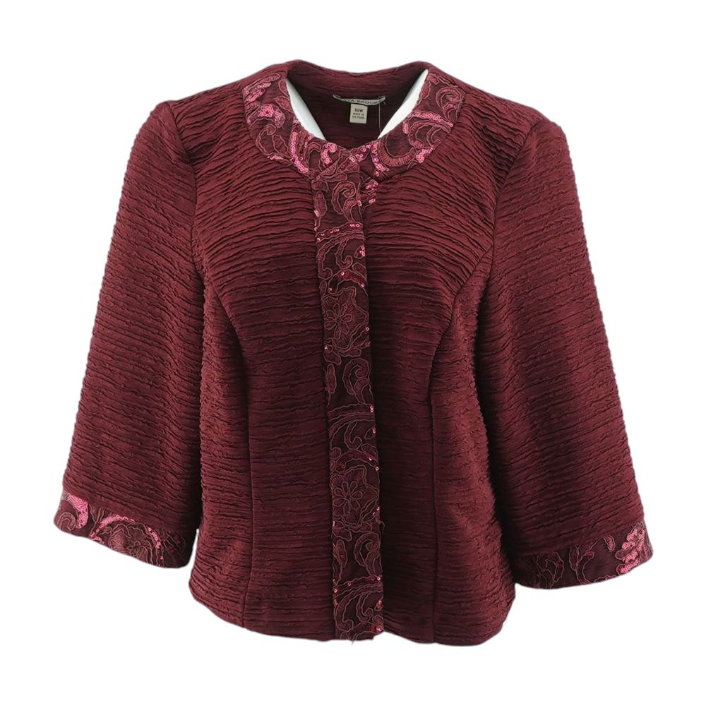Burgundy Solid Jacket – Unclaimed Baggage