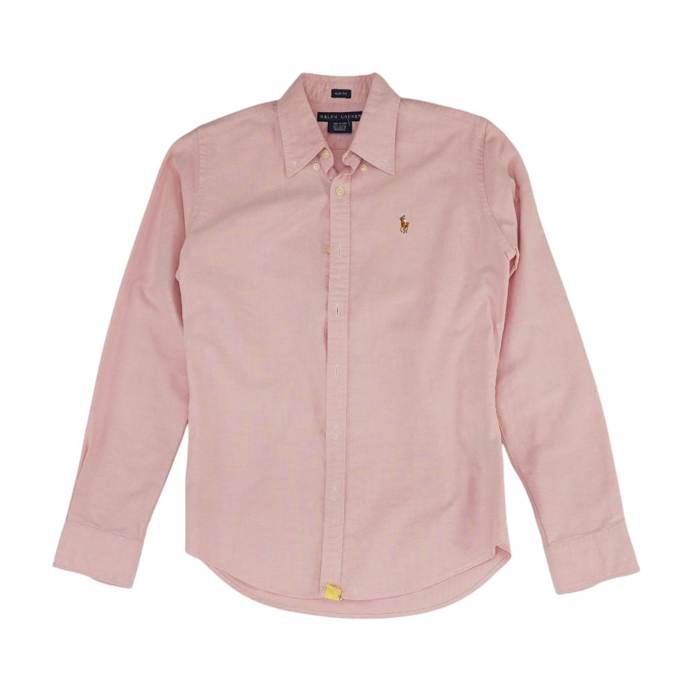 Vintage 1990's-2000's Pink Solid Long Sleeve Button Down – Unclaimed Baggage