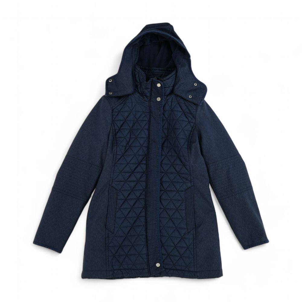 Navy Solid Puffer Jacket – Unclaimed Baggage