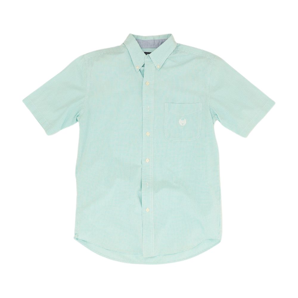 Blue Check Short Sleeve Button Down – Unclaimed Baggage