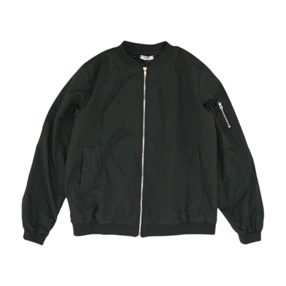 Black Solid Bomber Jacket – Unclaimed Baggage