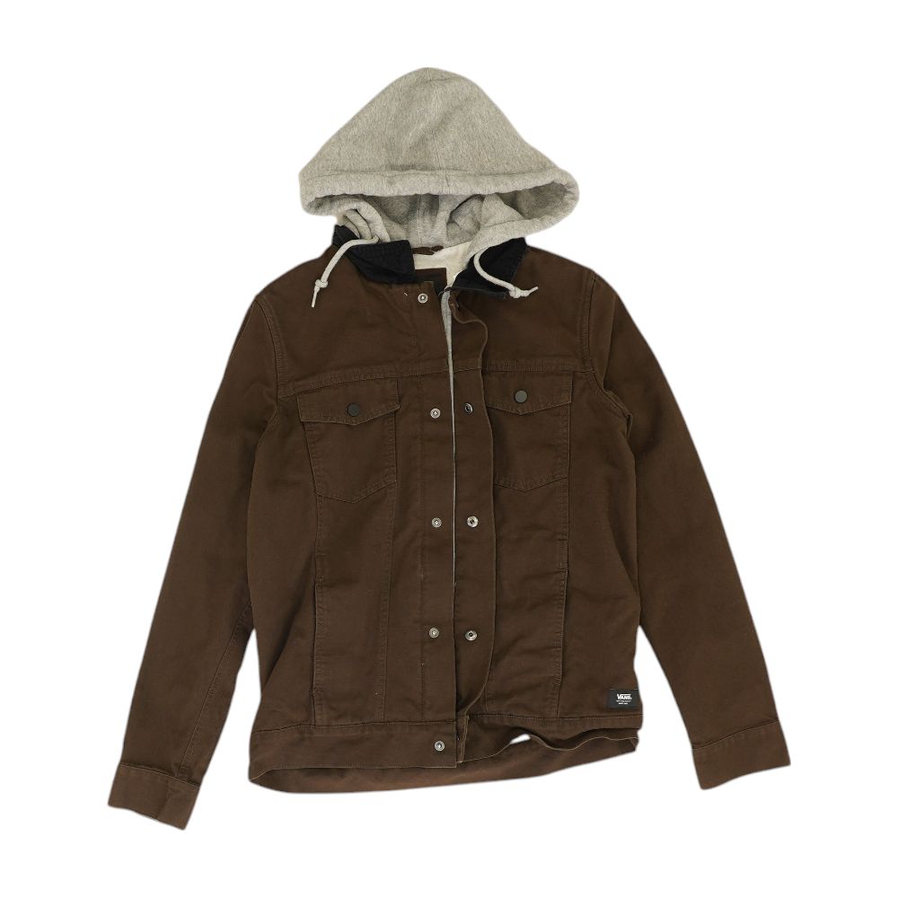 Brown Solid Denim Jacket – Unclaimed Baggage