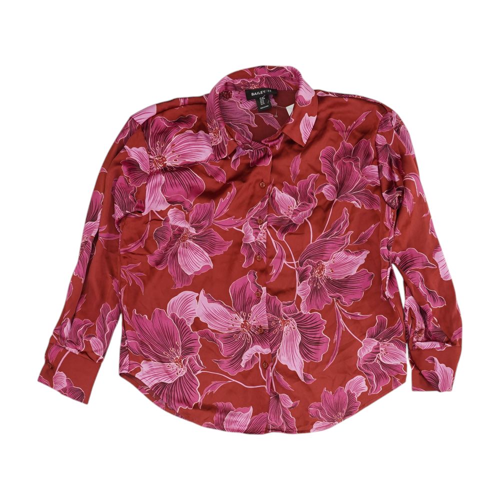 Burgundy Floral Button Down – Unclaimed Baggage