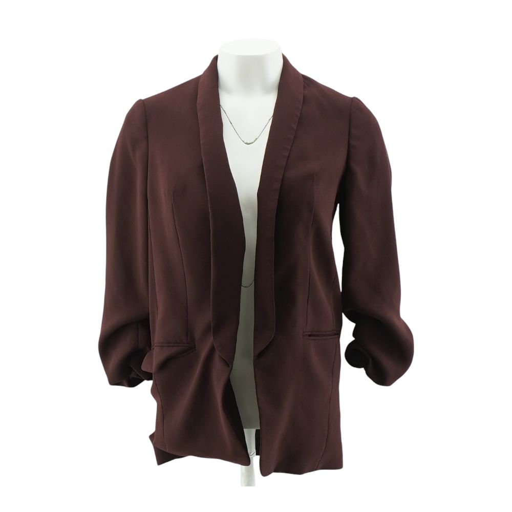 Burgundy Solid Blazer – Unclaimed Baggage