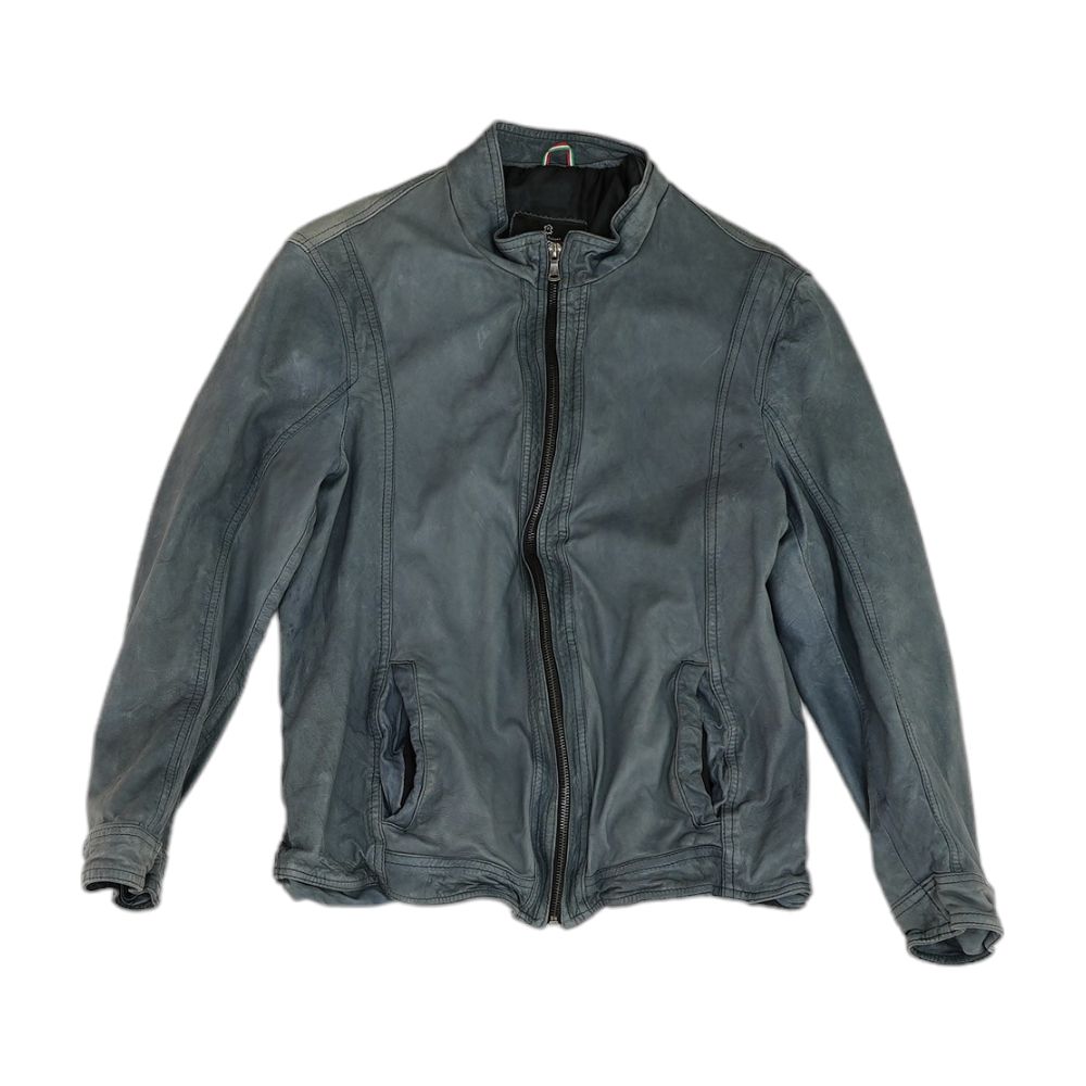 Gray Solid Faux Leather Jacket – Unclaimed Baggage