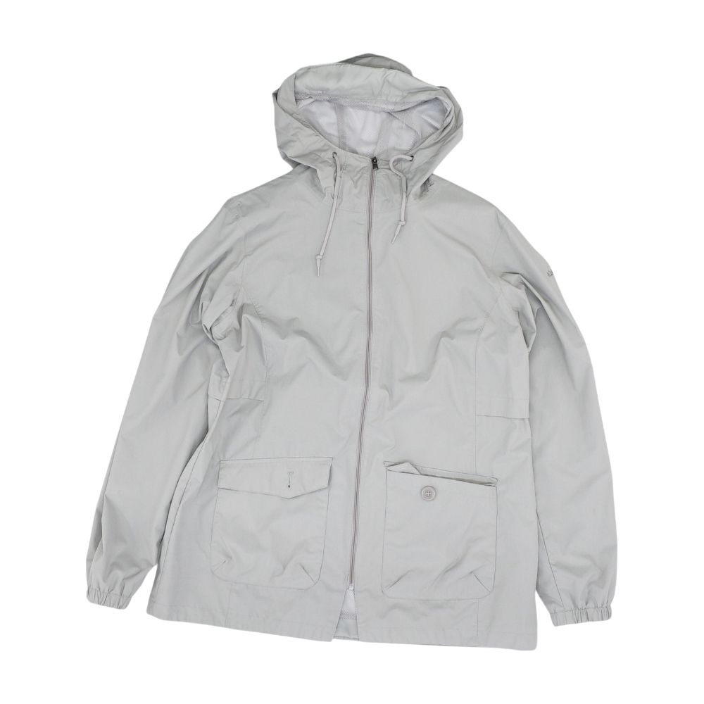 Gray Solid Rain Jacket – Unclaimed Baggage