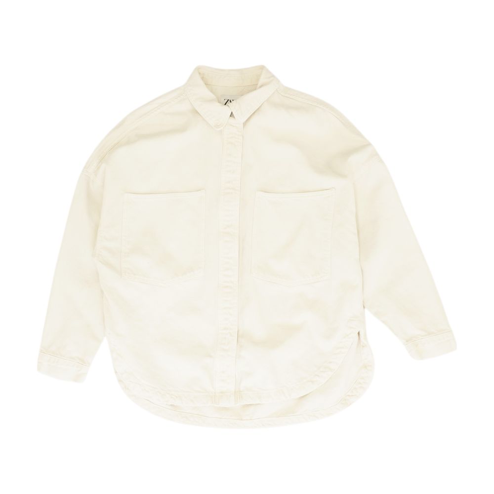 Beige Solid Denim Jacket – Unclaimed Baggage