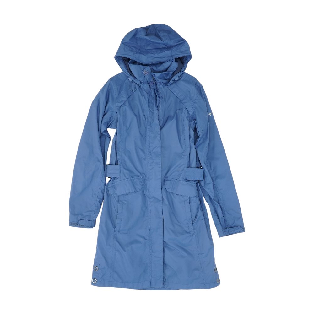 Blue Solid Rain Jacket – Unclaimed Baggage