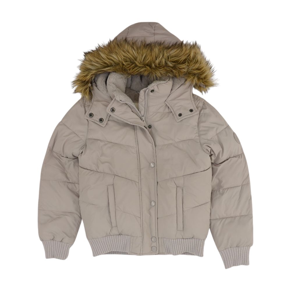 Gray Solid Puffer Jacket – Unclaimed Baggage