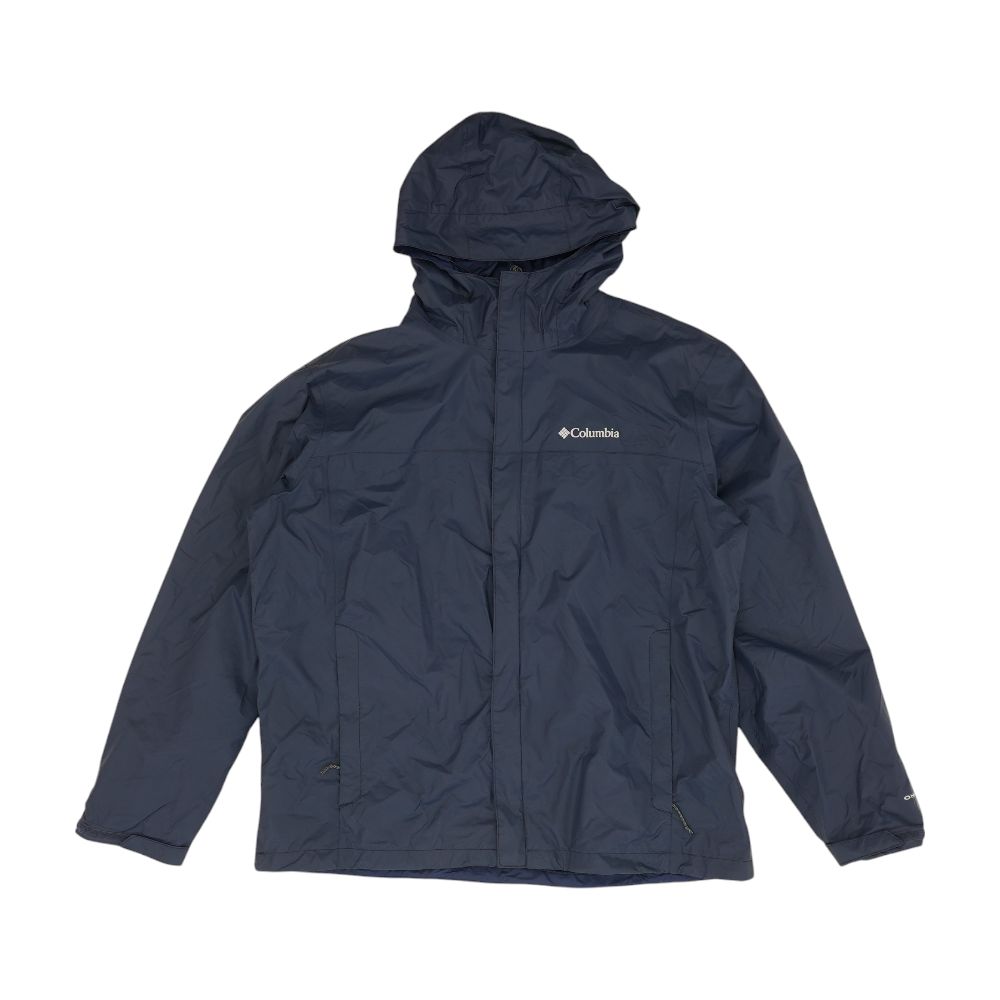 Navy Solid Rain Jacket – Unclaimed Baggage