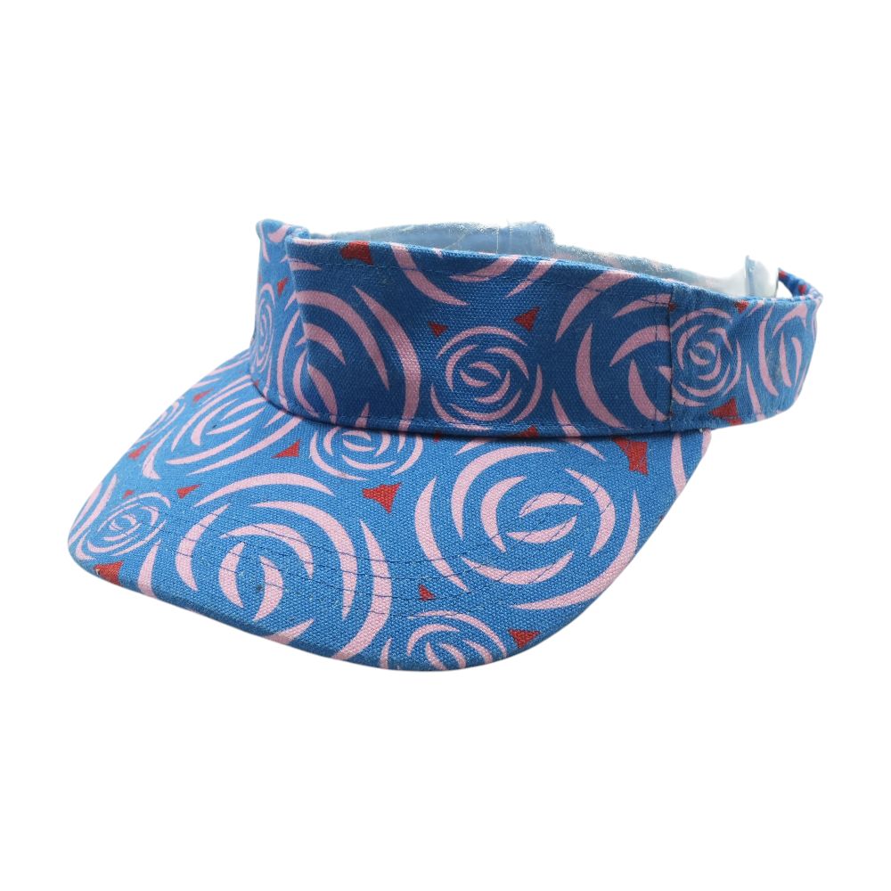 Blue Flower Print Visor – Unclaimed Baggage