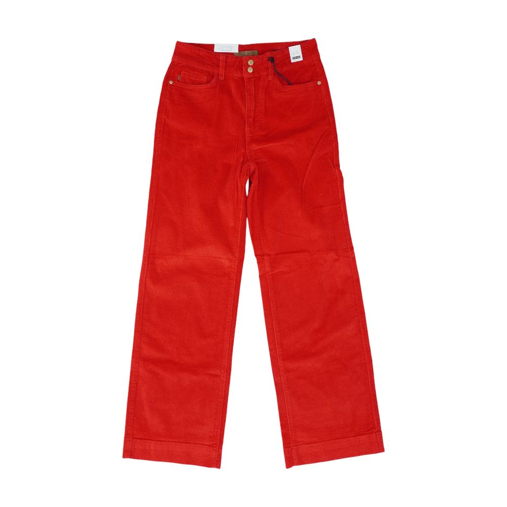 Red Solid Five Pocket Pants – Unclaimed Baggage